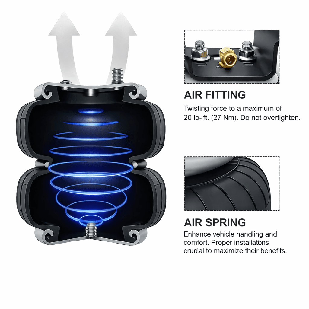 Retrue 5,000 lbs Rear Air Suspension Kit for 2001-2010 Chevy Silverado ...