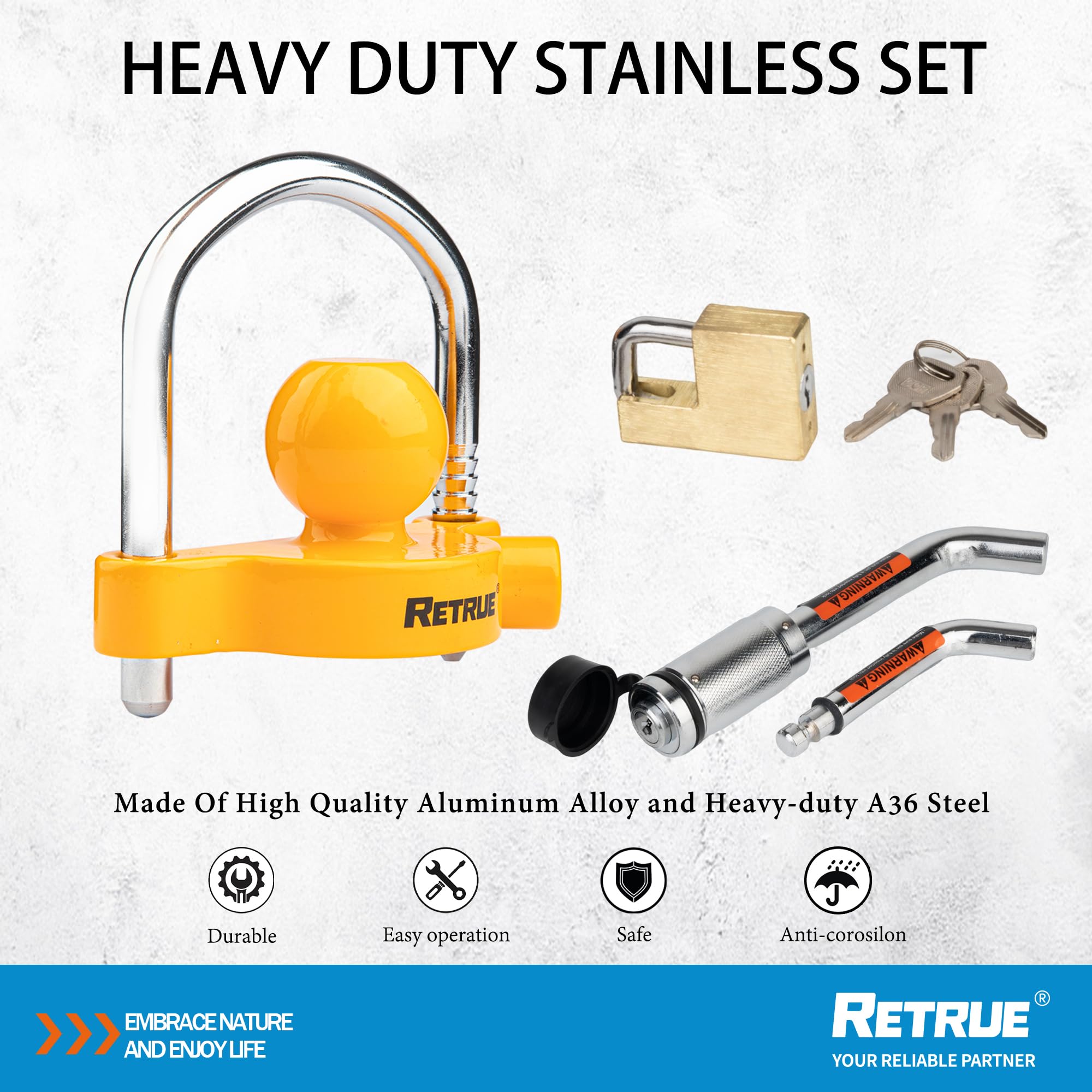 Keyed Alike Trailer Lock Set & Store Lock Kit RTL112 – RETRUE